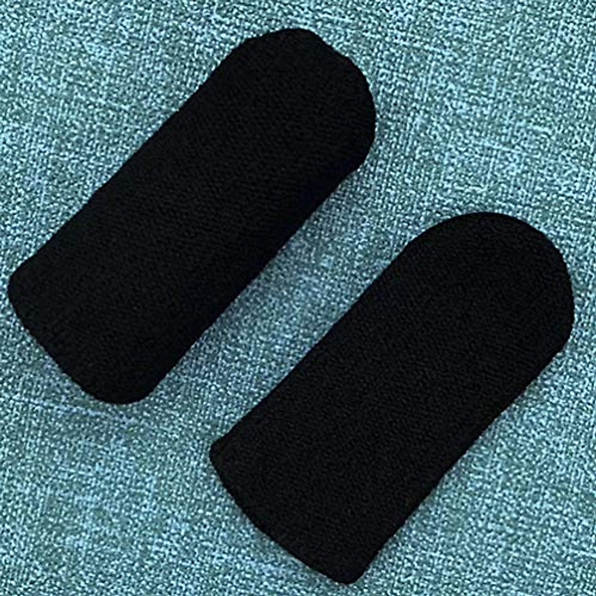 Garneck Black Finger Sleeve Mobile Game Controller Finger Sleeve Touch Screen Finger Cot Anti Sweat Thumb Fingers Protector for Mobile Phone Games 10pcs