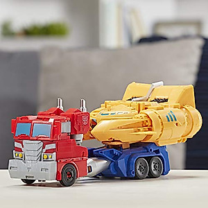 Transformers Toys Cyberverse Spark Armor Ark Power Optimus Prime Action Figure - Combines with Ark Power Vehicle to Power Up - for Kids Ages 6 & Up, 12"