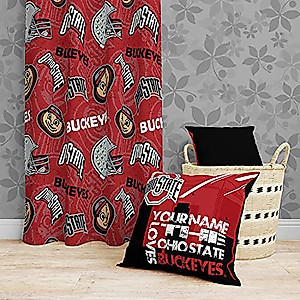 The Ohio State Buckeyes Skyline Throw Pillow | Personalized | Custom