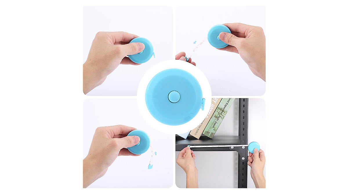 60" Retractable Measuring Tape 10 Pack for Body & Sewing