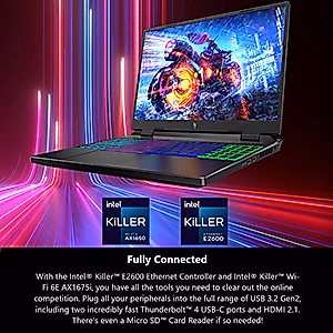Acer Nitro 16 Gaming Laptop | Intel i5-13500H | NVIDIA GeForce RTX 4050 Laptop GPU | 16" 2560 x 1600 165Hz IPS G-SYNC Display | 8GB DDR5 | 512GB Gen 4 SSD | Wi-Fi 6 | RGB Backlit KB | AN16-51-56VR