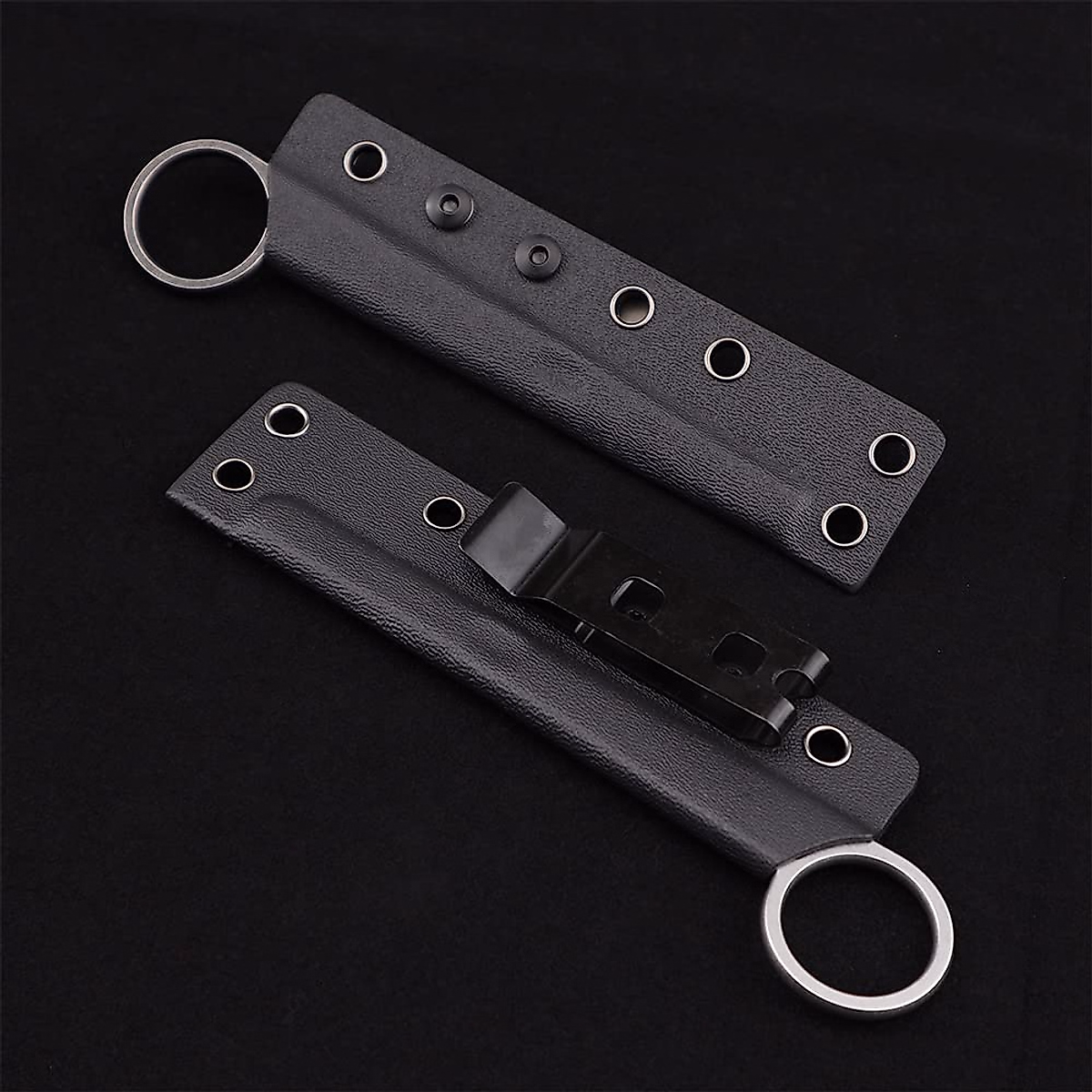 Gtkii Gtk104 Fixed Blade Knife, D2 Blade Stainess Steel Handle EDC Tool Knife for Outdoor Camping Hunting Hiking(Silver)