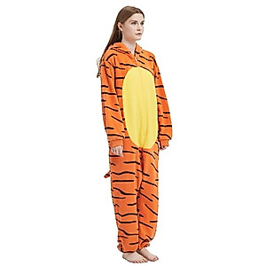 Waninxoin Unisex Adults Halloween Costumes Onesie Animal Outfit Sleepwear animal One-piece pajamas