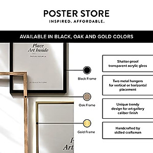 Poster Store 8x10 Oak Wood Picture Frame