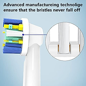Aoremon Replacement Brush Heads for Oral b Braun Floss Action Pro 7000 Pro 1000 Pro 3000 Pro 5000 Vitality Toothbrush Models, 12Pack