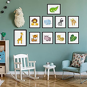 30 Pieces Jungle Animal Cutouts Safari Jungle Cut-Outs for Bulletin Board Classroom Baby Shower Animals Theme Birthday Party Decorations