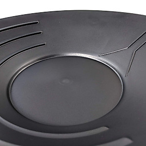 SE 14 Inch Gold Panning Pan - Three Riffles for Easier Mining and Prospecting, Black