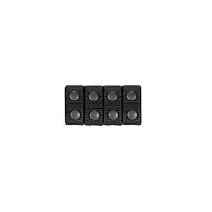 BLACKHAWK 44B350BK Traditional Black CORDURA 2 -Inch Nylon Belt Keeper - Set of 4