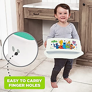 Sesame Street Sesame Squad Step Stool - Kids Step Stool, Potty Training, Non-Slip, Bathroom, Kitchen, Lightweight