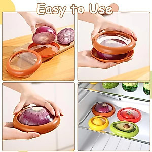 Silicone Fruit Storage Box, 2024 New Silicone Fruit Storage Containers, Set of 4 Reusable Storage Containers for Fridge, Fresh Pods For Food, Fresh Stretch Pod to Keep Fresh Vegetable (4Pcs)