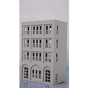 Outland Models Railway Modern City Building 4-Story House / Shop N Scale 1:160