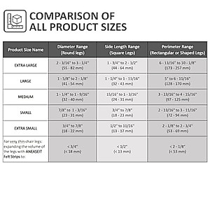 Aneaseit Chair Leg Floor Protectors - 16 pcs Clear - Felt Bottom Silicone Pads for Hardwood Floors & Furniture Feet - Rubber Caps for Chairs - Medium