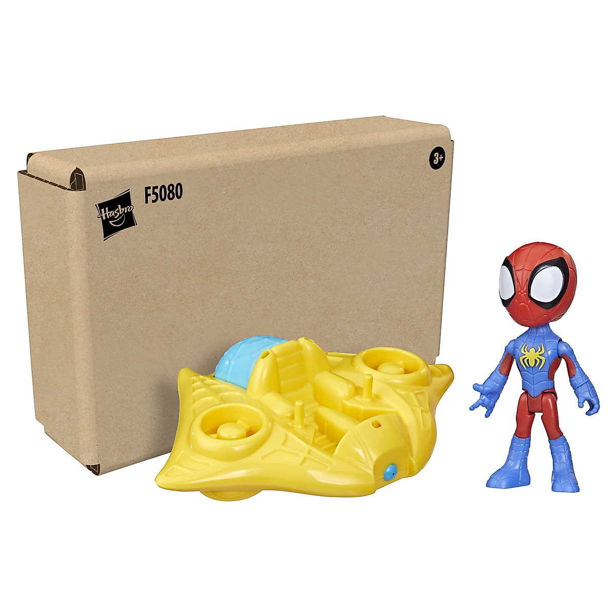 Marvel Spidey and His Amazing Friends Spidey Water Web Raft, Preschool Water Toy with Spidey Action Figure for Kids Ages 3 and Up