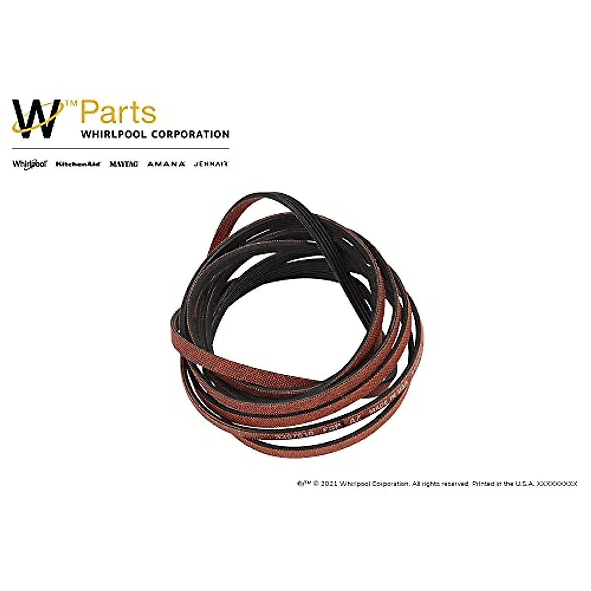 Whirlpool 341241 Dryer Drum Belt, White