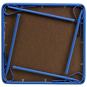 BizChair Kids Blue Folding Table Daycare Classroom