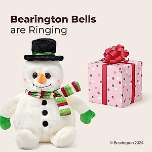Bearington Big Snowball Snowman Plush, 12 Inch Snowman Stuffed Animal, Ideal Stuffed Christmas Animals Gift for Toddlers, Kids & Teens