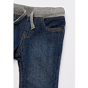 The Children's Place Baby Boys' Pull On Straight Jeans, Liberty Blue, 5T