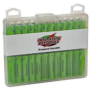 Interstate Batteries AAA Alkaline Battery (48 Pack) All-Purpose 1.5V High Performance Battery - Workaholic (DRY7002)