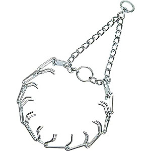 Herm SPRENGER Ultra-Plus Prong Dog Training Collar, 2.25 mm x 13" Neck Size, 2.25 mm x 16" Chain Length, Steel Chrome Plated Dog Prong Collar, Pinch Collar for Dogs, Dog Correction Collar