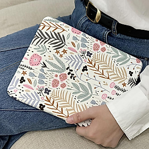 DONGKE Case Compatible with iPad 10.2 Inch 2021 2020 2019 iPad 9th/8th/7th Generation with Pencil Holder, Slim Stand Protective Case with Soft TPU Back, Auto Sleep/Wake Cover, Cute Florals