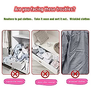 Upgraded 7 Grids Wardrobe Clothes Organizer for Drawer, Clothes Organizer for Folded Clothes, Jean Storage Organizers for Closet T-shirt Pants Legging (Green, 2Pcs)