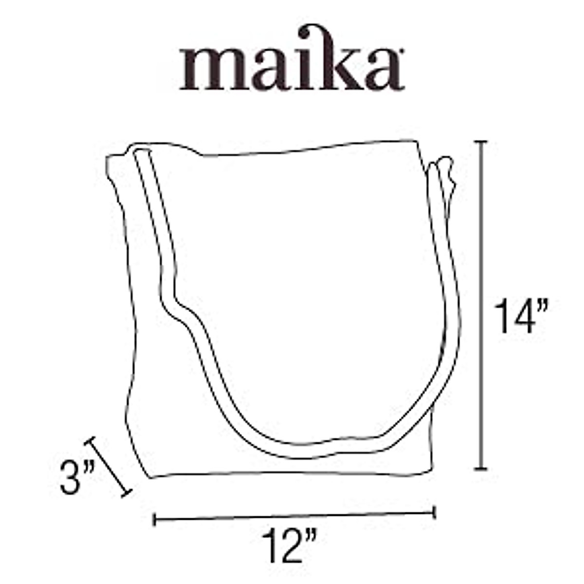 MAIKA Recycled Canvas Crossbody Bag, Hana, Blue