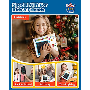 TEKFUN Teen Girl Gifts Ideas, 15inch LCD Writing Tablet for Kids Age 8-10 and Up, Doodle Board 4 5 6 7 Year Old Girl Toys, Mothdays Day Gifts Homeschool Supplies Easter Gifts for Toddlers (Pink)