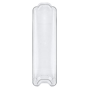 Glad Plastic Refrigerator Organizer Bin – Clear Stackable Fridge/Freezer Storage Container, 14.5” x 4.2” x 4”