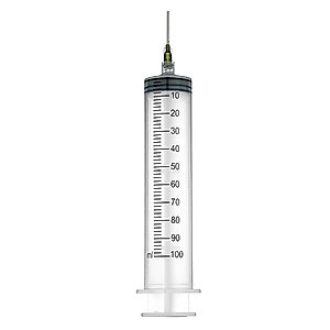 8 Pack 100ml Syringes with 14G 4.0" 3.0'' 2.0" 1.0'' Blunt Tip Needles and Storage Caps(Luer Lock), Plastic Reusable Syringe for Glue Applicator, Oil Dispensing Multiple Uses
