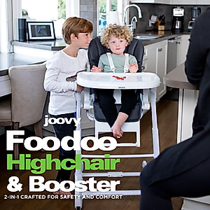 Joovy Foodoo High Chair & Booster Seat, Jet