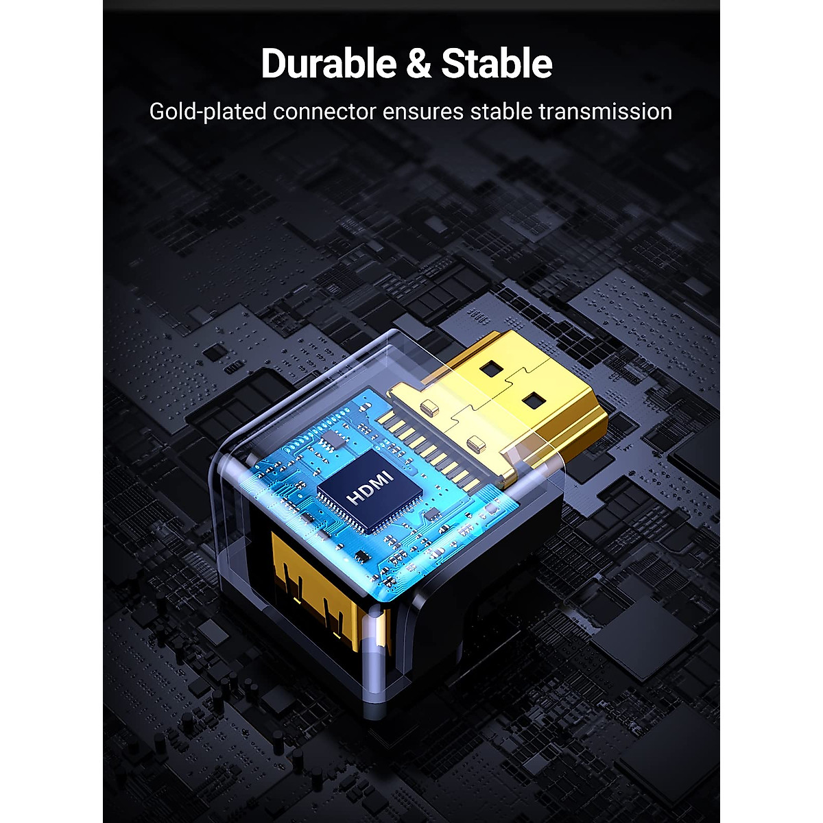 UGREEN 2 Pack HDMI Adapter Right Angle 90 Degree Gold Plated HDMI Male to Female Connector Supports 3D 4K HDMI Extender for TV Stick Roku Stick Chromecast Xbox PS4 PS3 Nintendo Switch