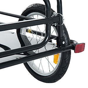 allgoodsdelight365 Steel Frame Bicycle Bike Cargo Trailer Luggage Cart Carrier 110lb Hauler
