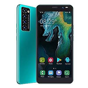 Unlocked Smartphone, Rino4 Pro Android Cell Phones Unlocked, 6.1in Full Screen, 1GB RAM 8GB ROM, 2200mAh Battery, 128GB Extension, Dual SIM, Face ID & Finger Reader, Global Version(Green)