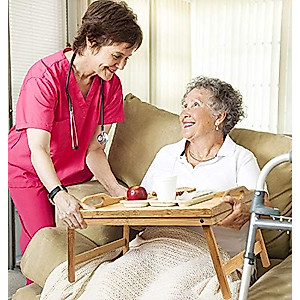 Folding Bed Tray Table With Legs And Breakfast Serving Tray Bamboo Bed Table And Bed Trey With Legs Dinner Butler Tray Lad Desk