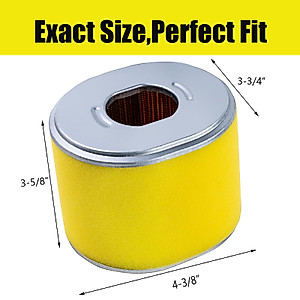 DemJamr 17210-ZE3-505 Air Filter Spark Plug Kit Fits Honda GX340 11 HP and GX390 13 HP Engine, Replaces 17210-ZE3-000 17210-ZE3-010 Air Filter