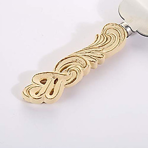 TANG SONG Vintage Style Wedding Cake Knife and Serving Set Wedding Cake Knife (Set of 2)