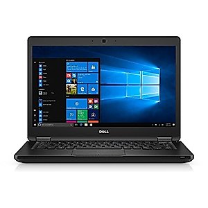 Dell Latitude 14-5480 Intel Core i7-6600U X2 2.6GHz 16GB 256GB SSD, Black (Certified Refurbished)