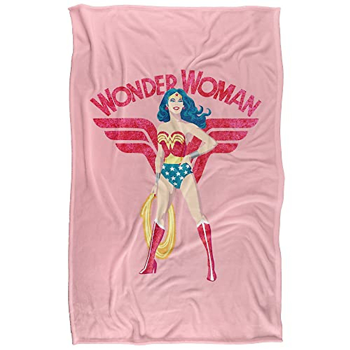 Wonder Woman WW Sparkle Silky Touch Super Soft Throw Blanket 36" x 58"