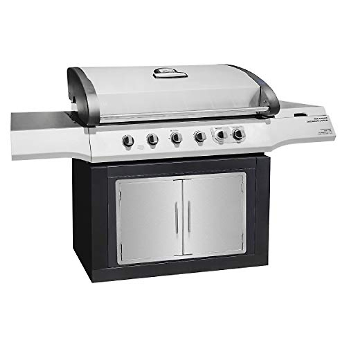 AdirHome 33" Stainless Steel Grill Double Access Double-Face Door with Towel Holder - Easy Install Heavy Duty Stainless Steel Rust Resistant Access Door with Chromium Plated Handle (Vertical Handle)