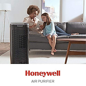 Honeywell HFD360 Air Genius 6 Air Purifier with Bluetooth, Permanent, Washable Filter, Large Rooms (260 sq. ft.), Black