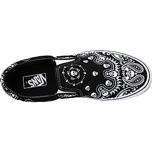 Vans Classic Slip-On™ (Bandana) Classic Black/White Men's 10.5, Women's 12 Medium