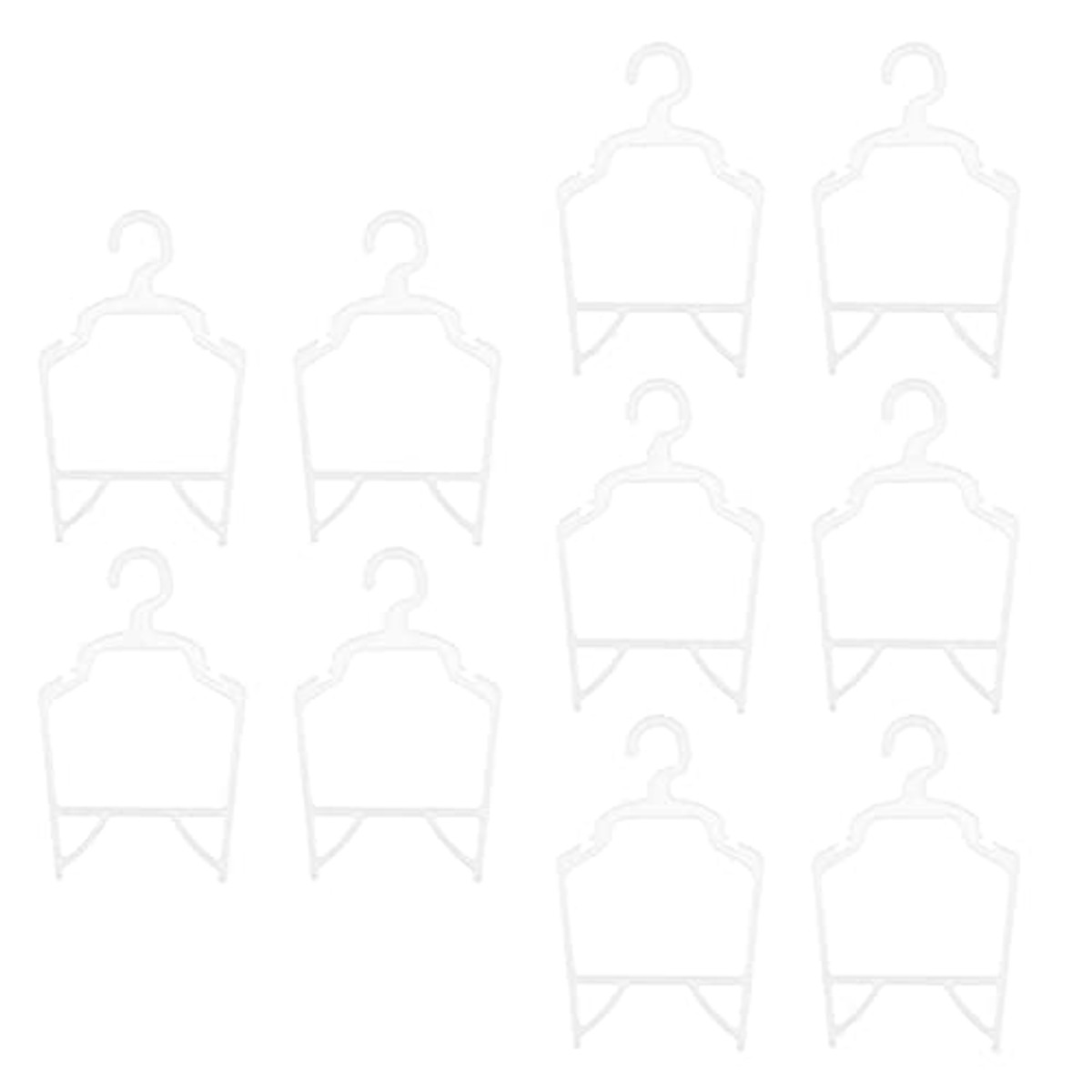 ULTECHNOVO Pet Clothes Hangers Small Dog Clothes Hangers PP Storage Hangers Pet Supplies 10pcs