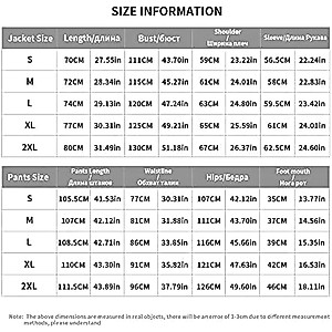 RPOVIG Men's Track Suits, 2 Pack Sweatsuits Outfits Full Zip Jackets Athletic Pants for Jogging Gym Workout