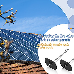 Solar Panel Guard Clips Solar Panel Guard Roll Kit Critter Guard Fastener Clips Aluminum Fastener Clips for Rooftop Solar Panel Bird Wire Pigeon Fence (120 Sets)
