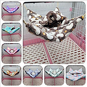 Oncpcare Envelope Shape Small Pet Hanging Nap Sack Sleep Bag Bed, Sugar Glider Cage Hammock, Guinea Pig Cage Accessories Bedding for Critter