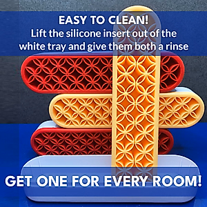 Madam Sew Upright Sewing Tools Caddy Desktop Organizer for Craft and Quilting Supplies Holds Scissors, Seam Rippers and Markers – Tabletop Sewing Accessories Storage Organizer (Yellow)