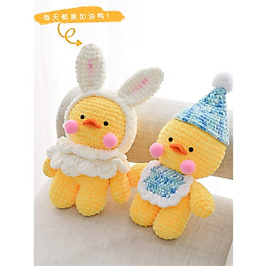 2 Pack Chenille Velvet Yarn Knitting Wool Thick Warm Crochet Knitting Yarns for DIY Hand-Knitted Fabric Art Bag Sweater Doll 200g