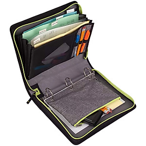 Five Star 2" Ring Zipper Binder 605 Sheet Capacity Orange
