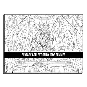 Fantasy Collection: An Adult Coloring Book with 100+ Incredible Coloring Pages of Mermaids, Fairies, Vampires, Dragons, and More!