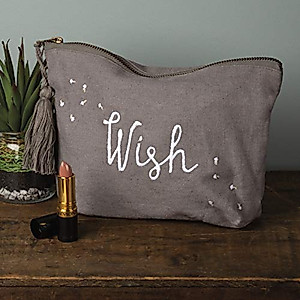 Primitives by Kathy Embroidered Zipper Pouch, Medium, Wish